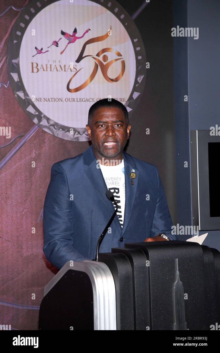 New York, USA. 10th July, 2023. Bahamas Consul General Leroy F. Major ...