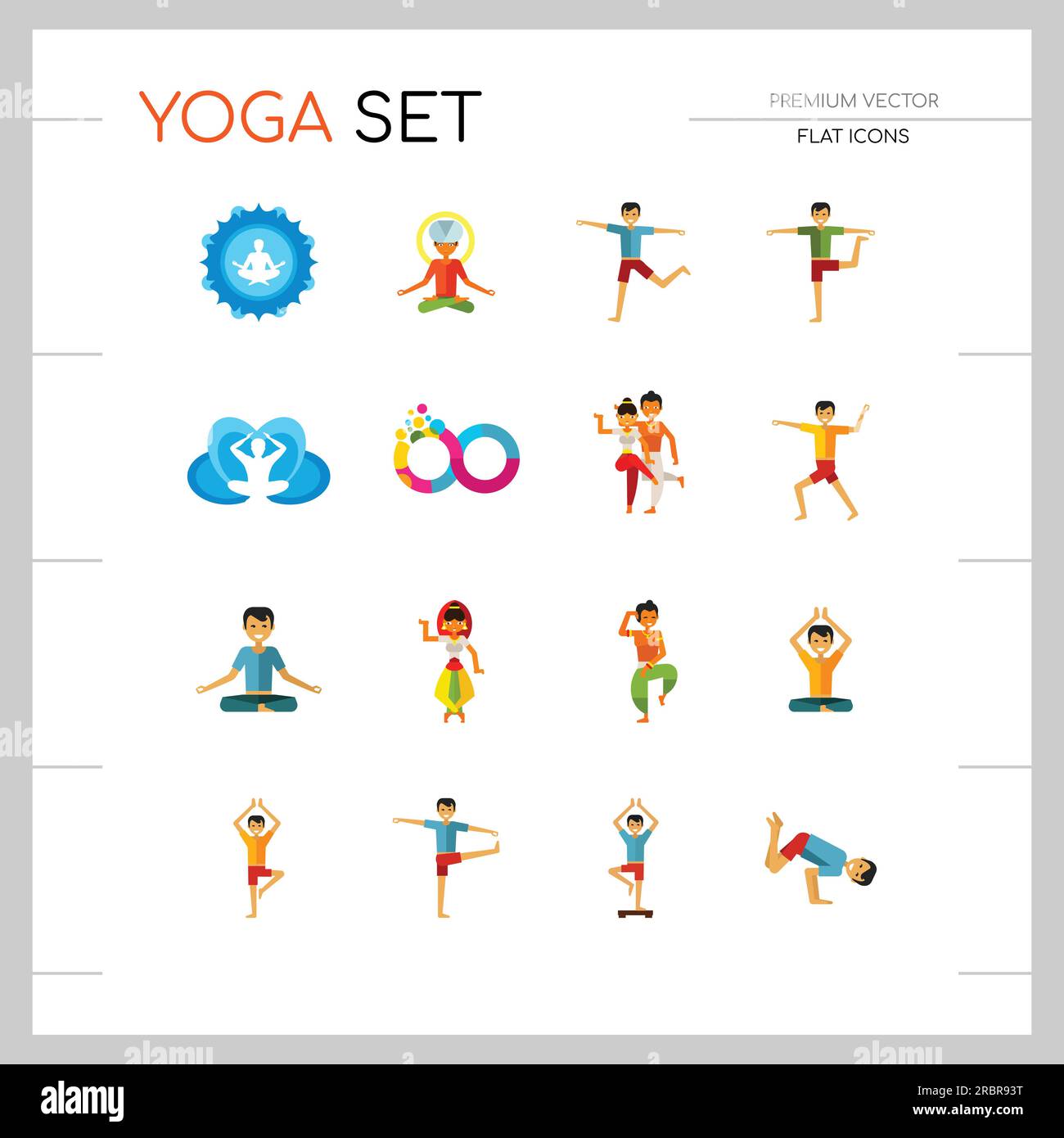 Yoga Icon Set Stock Vector Image & Art - Alamy