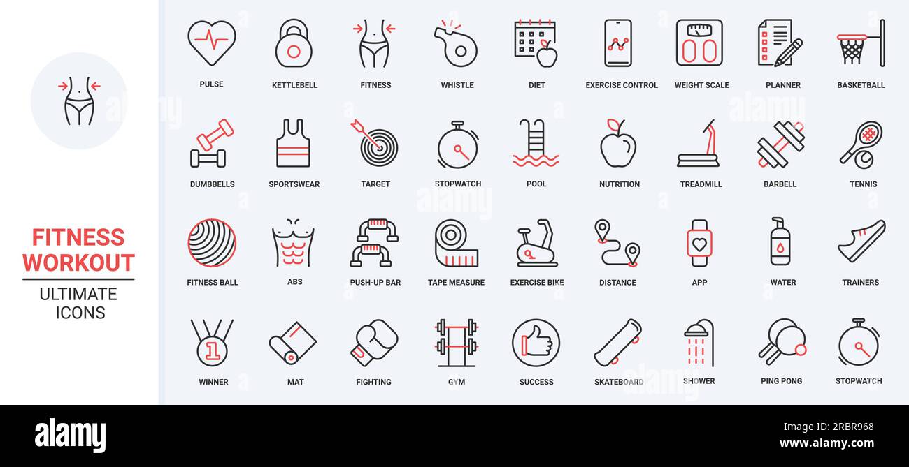 Training routines Stock Vector Images - Alamy