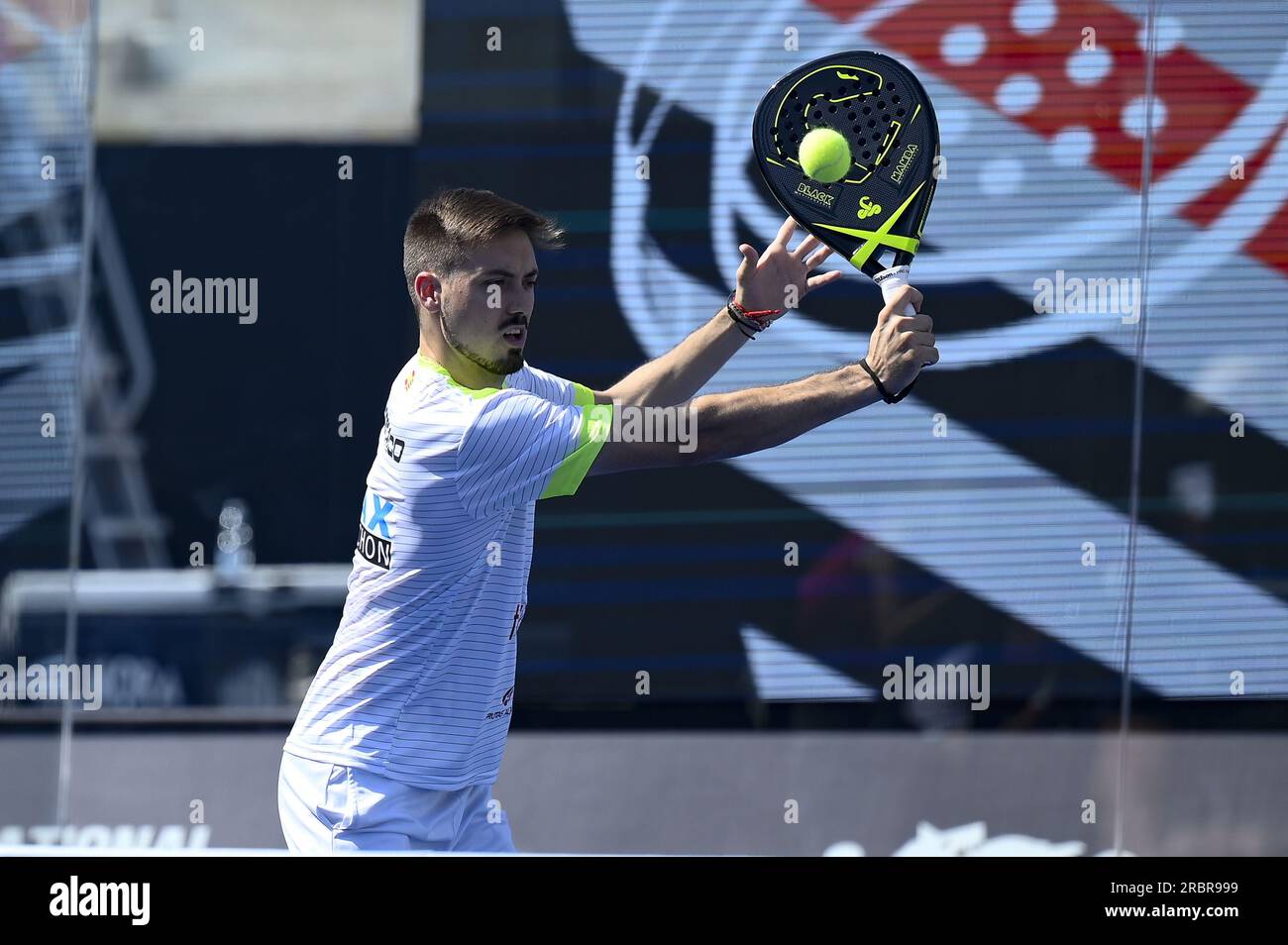 Rome, Italy. 10th July, 2023. Javier Rico Dasi (ESP) during the R64 of the BNL Italy Major ...