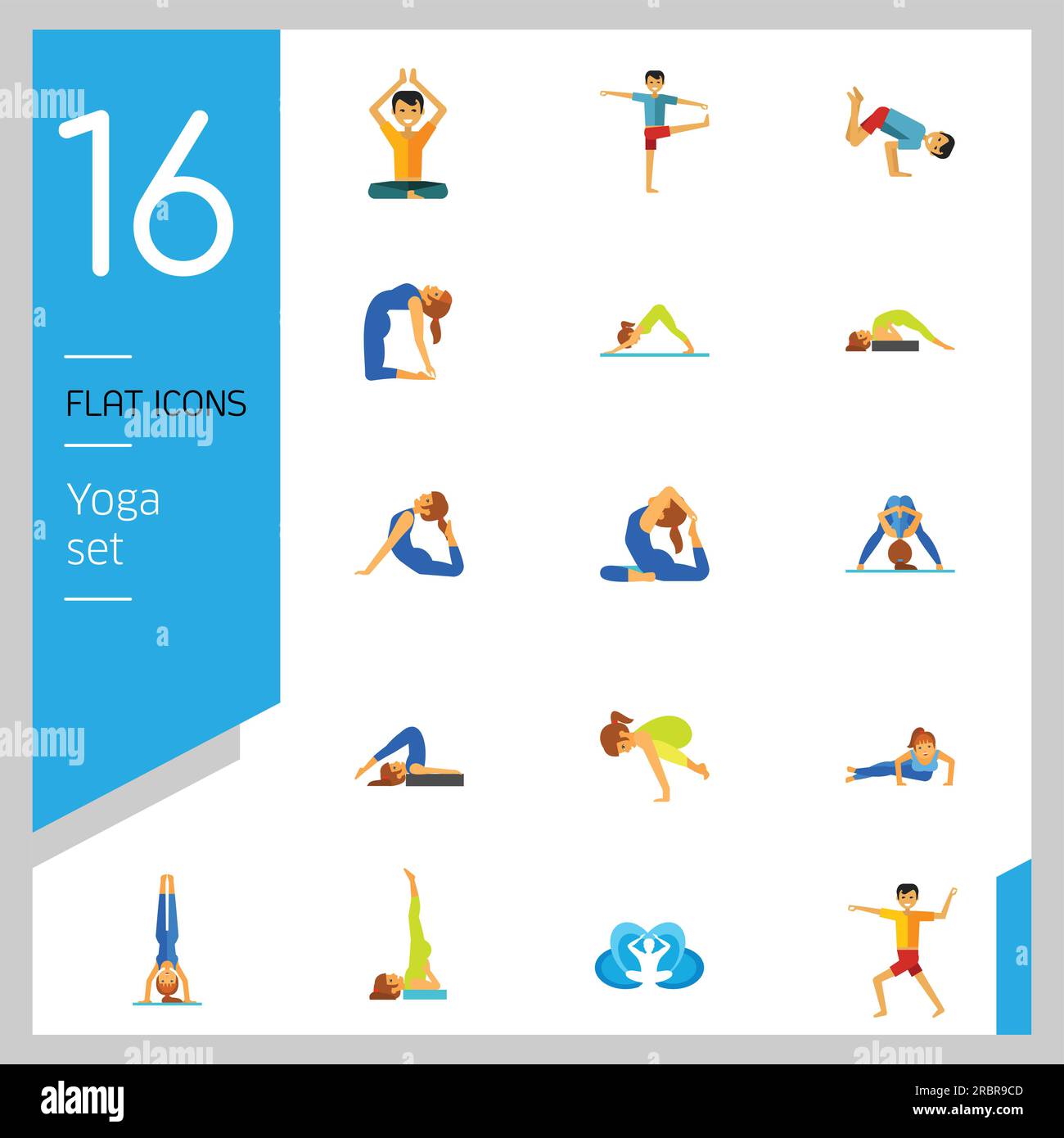 Yoga Icon Set Stock Vector Image & Art - Alamy