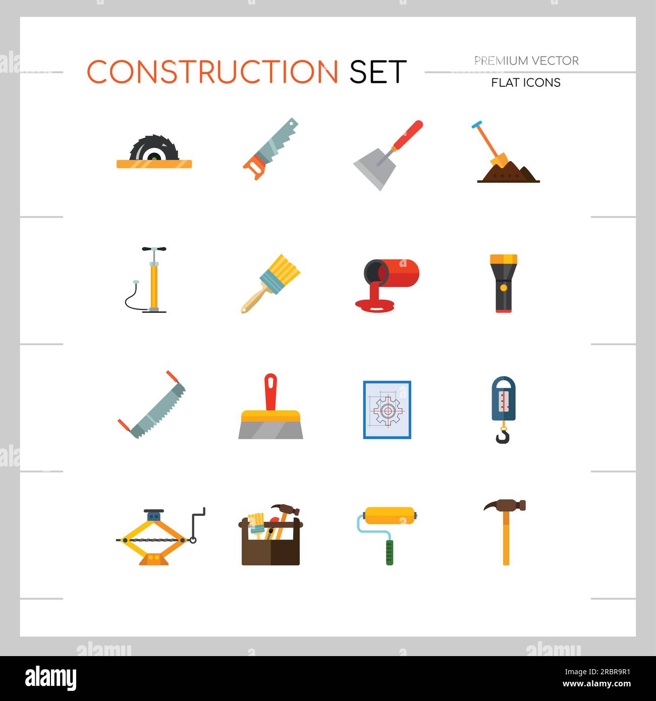 Construction Tools Icons Set Stock Vector Image & Art - Alamy