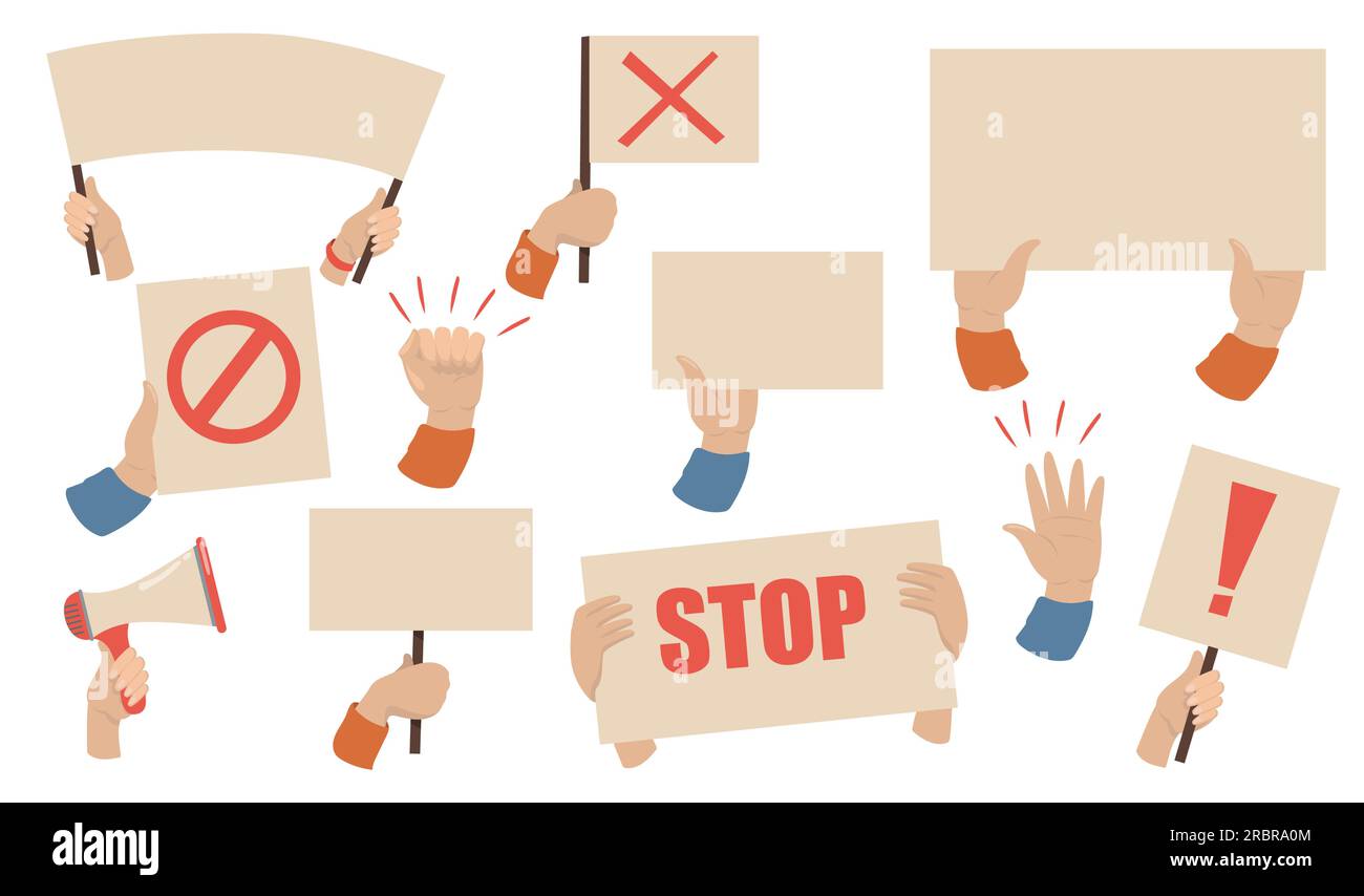 Protest placard justice Stock Vector Images - Alamy