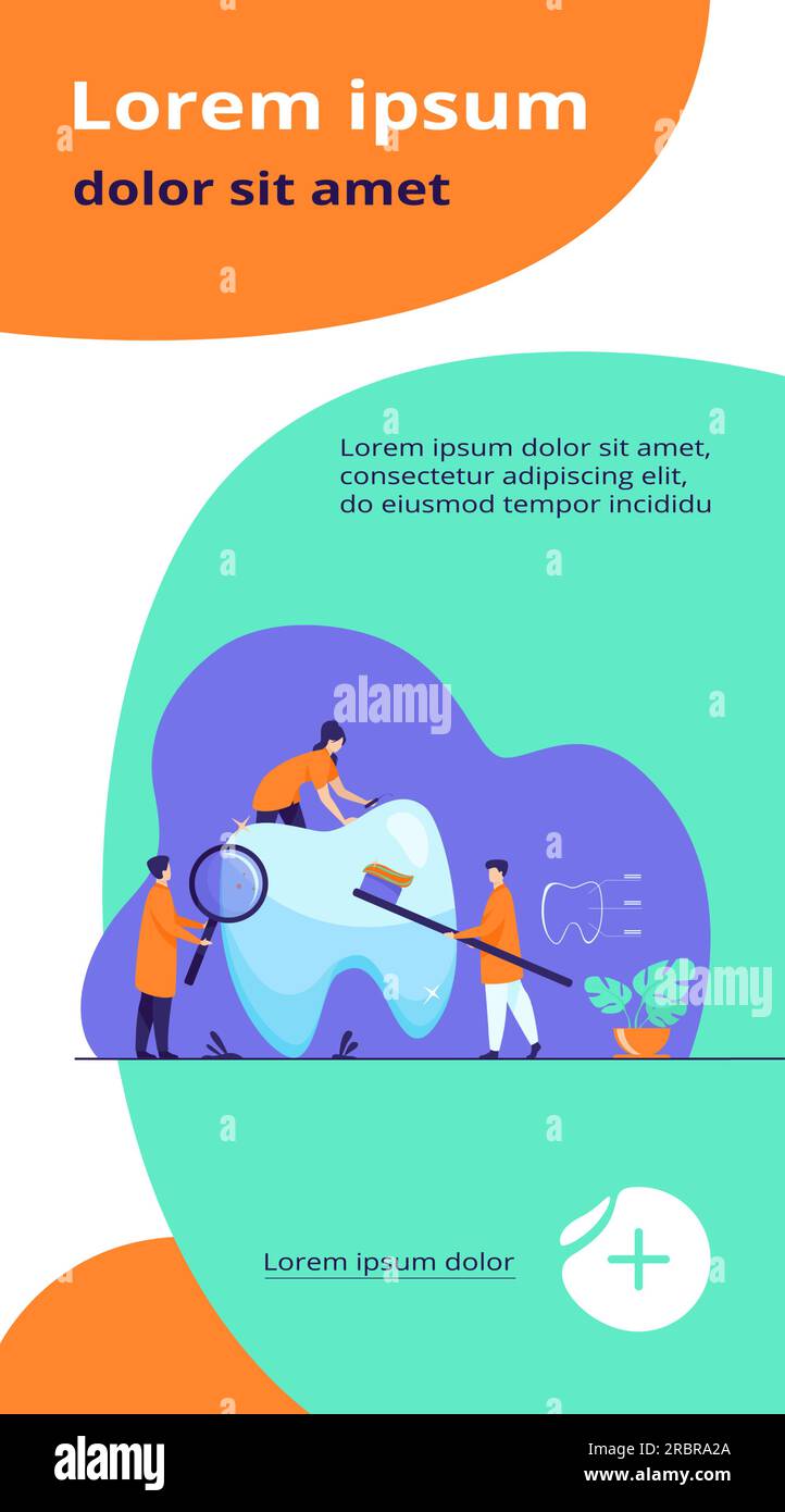 Team of dentists taking care of teeth Stock Vector Image & Art - Alamy