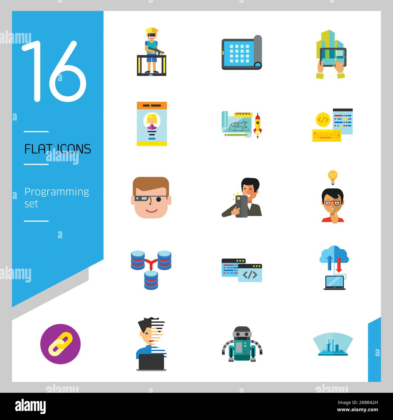 Programming Icon Set Stock Vector Image & Art - Alamy
