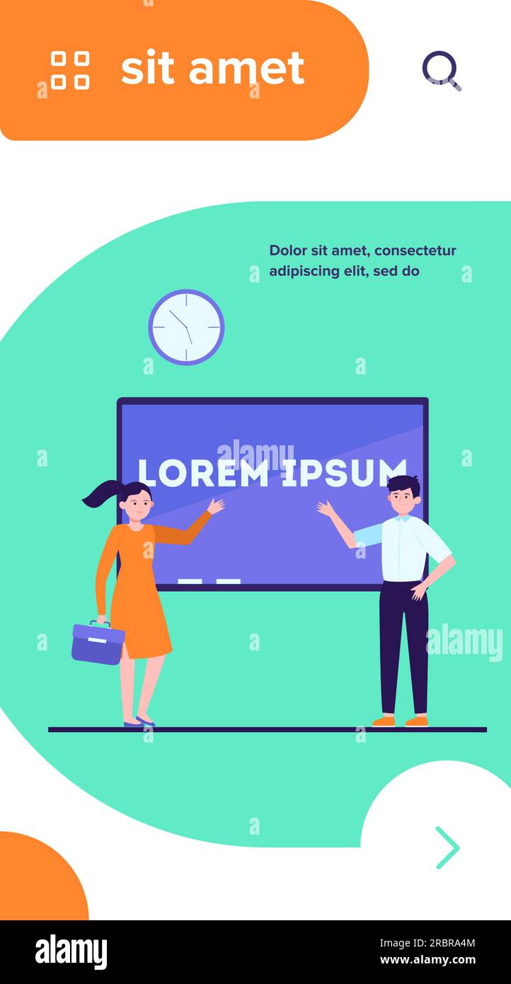 Managers Presenting Report Stock Vector Image Art Alamy