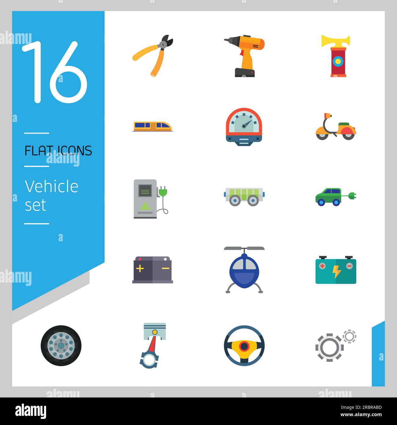 Vehicle Icons Set Stock Vector Image & Art - Alamy