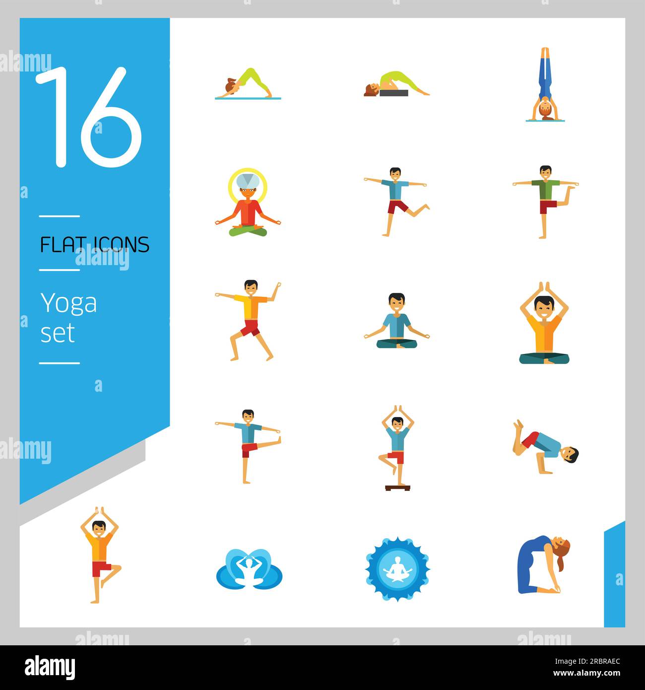 Yoga Icon Set Stock Vector Image & Art - Alamy