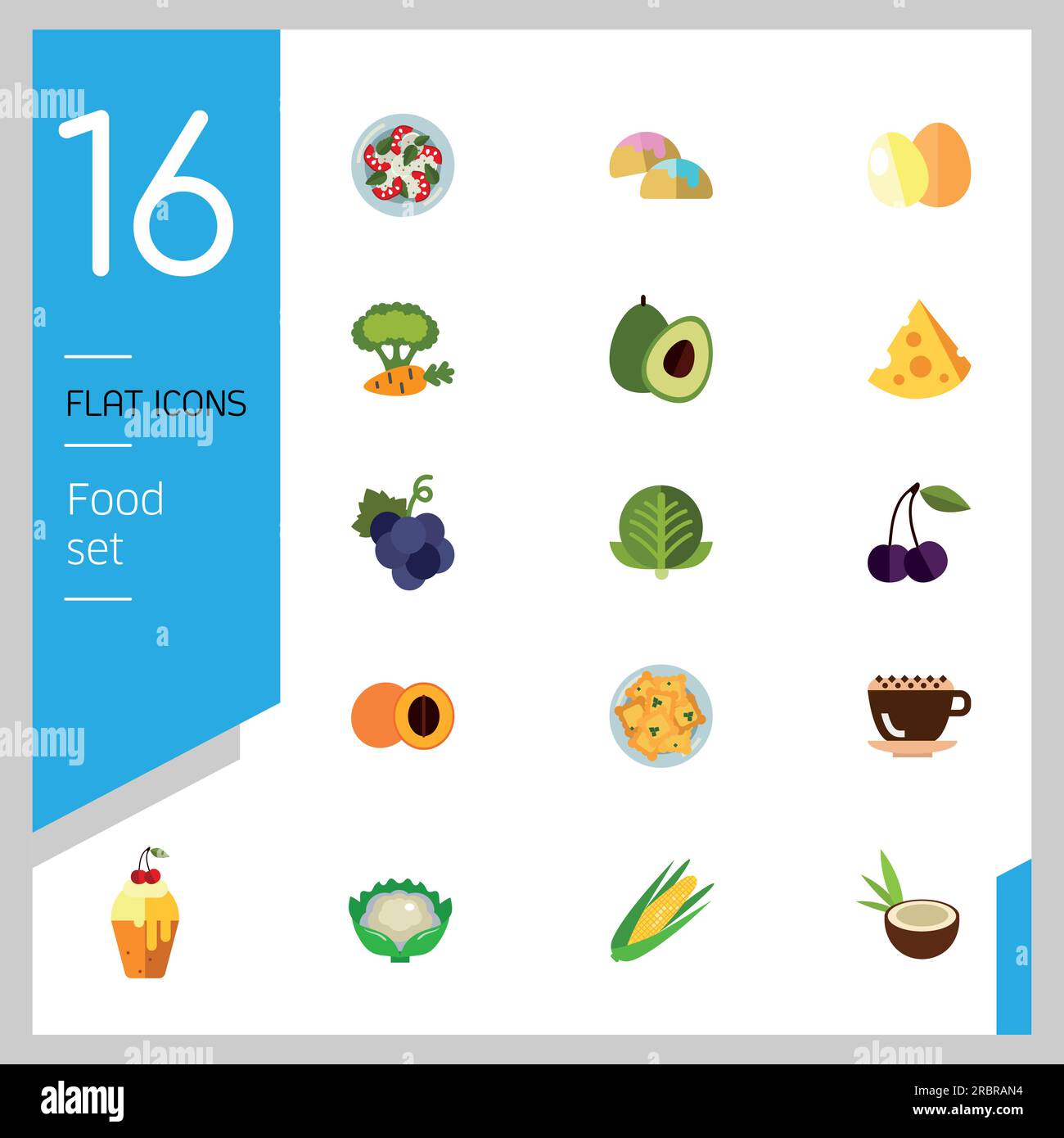 Food icons set Stock Vector Image & Art - Alamy