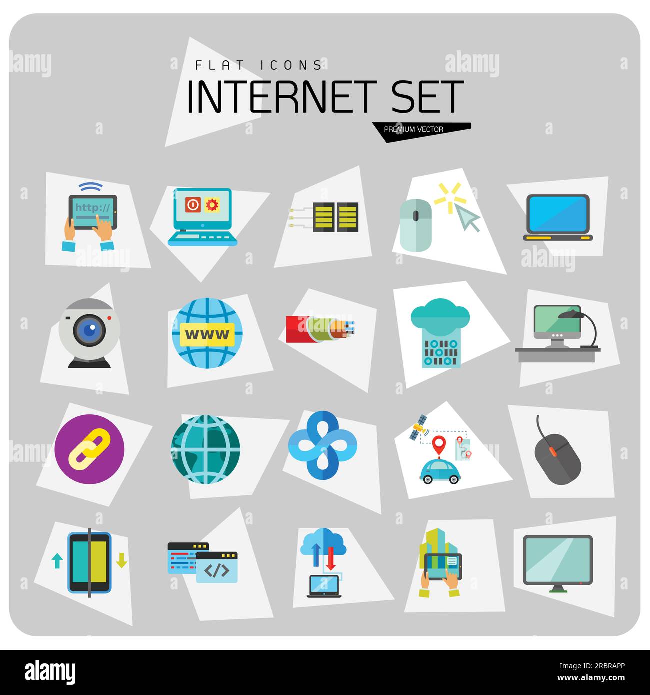 Internet Icon Set Stock Vector Image & Art - Alamy