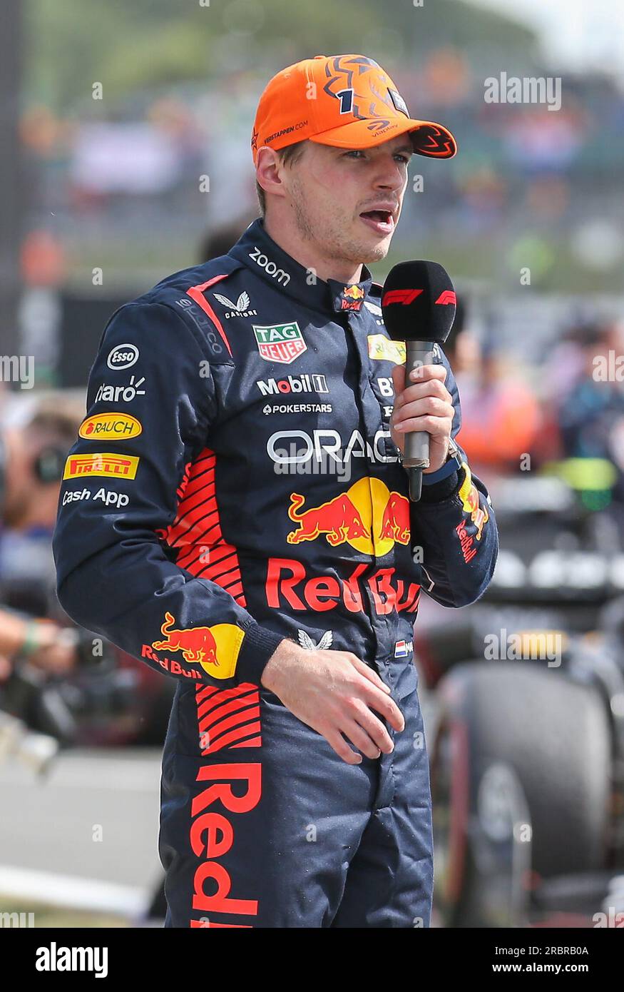 Max Verstappen 1 (NED), HONDA Red Bull Racing RB19 during the FORMULA 1 ARAMCO BRITISH GRAND ...