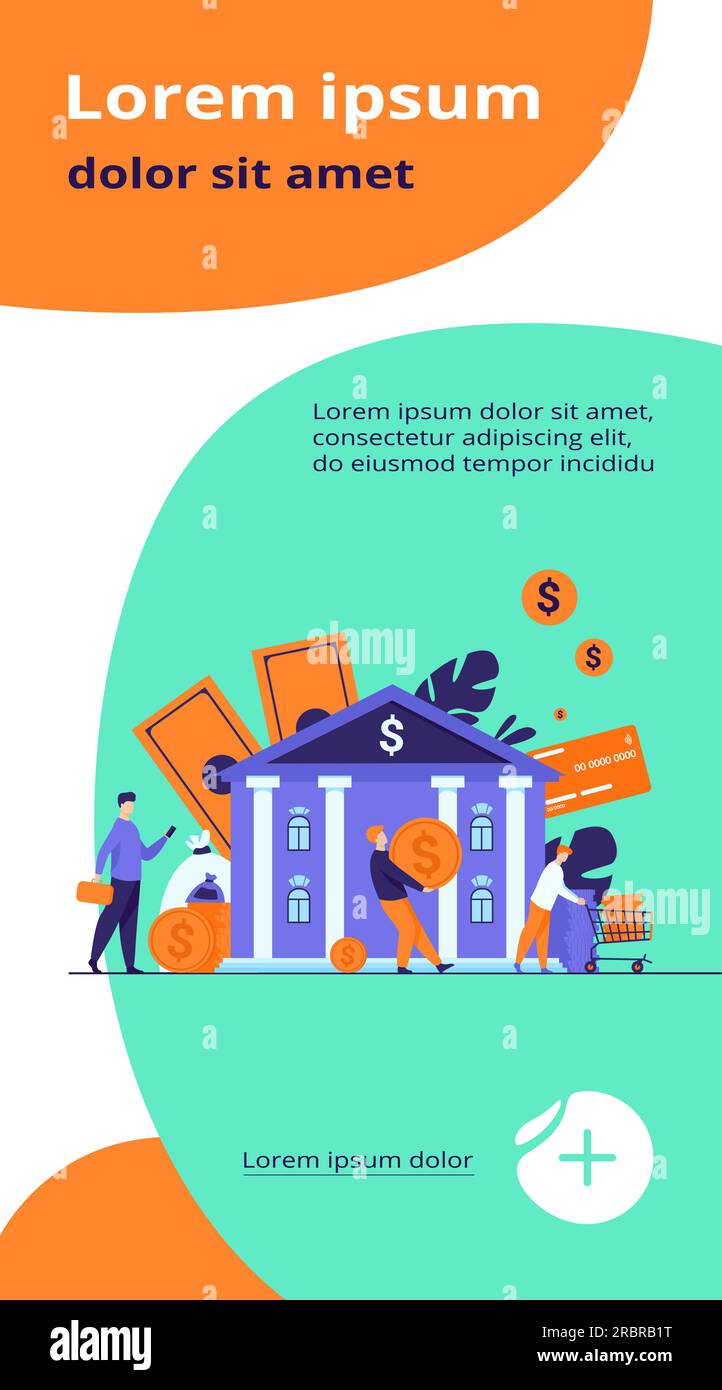 People with money walking to bank building Stock Vector Image & Art - Alamy