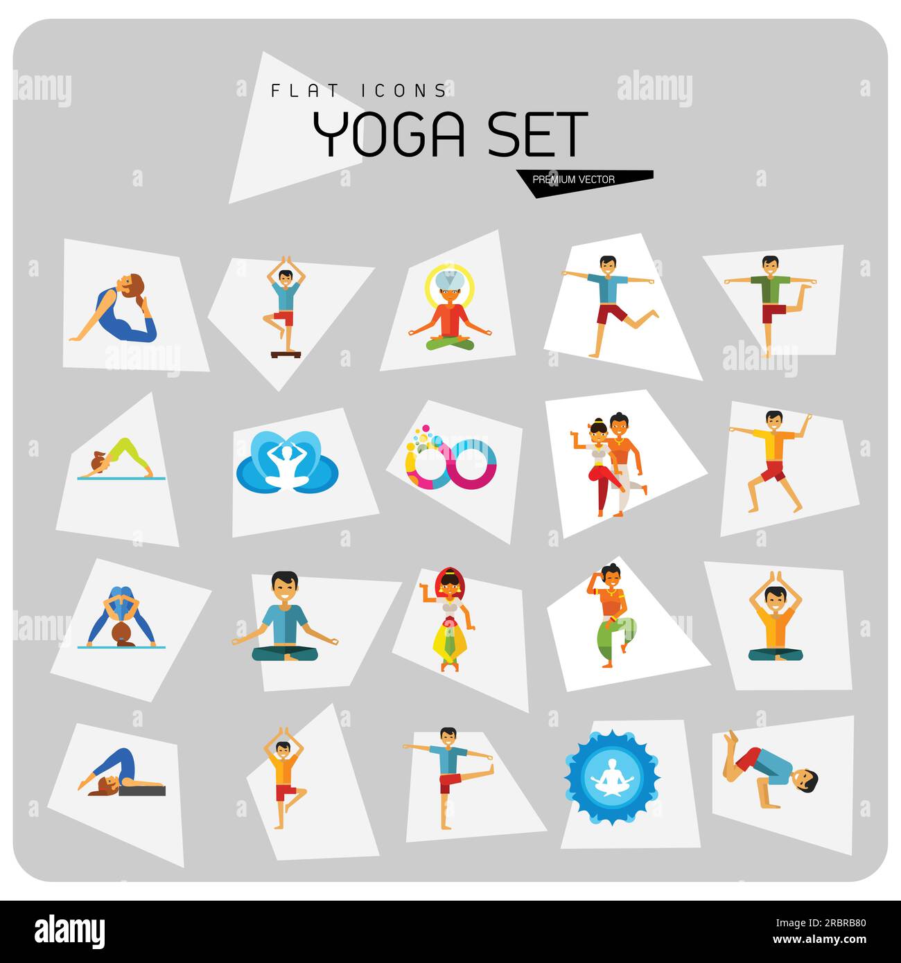 Yoga Icon Set Stock Vector Image & Art - Alamy
