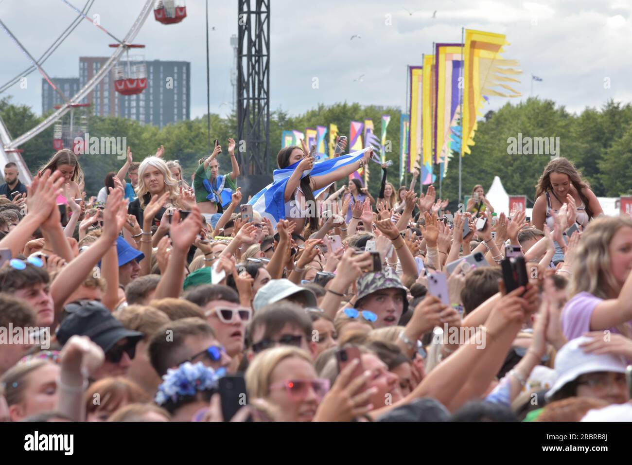 Crowd at TRNSMT 2023 Glasgow Green Glasgow Stock Photo - Alamy