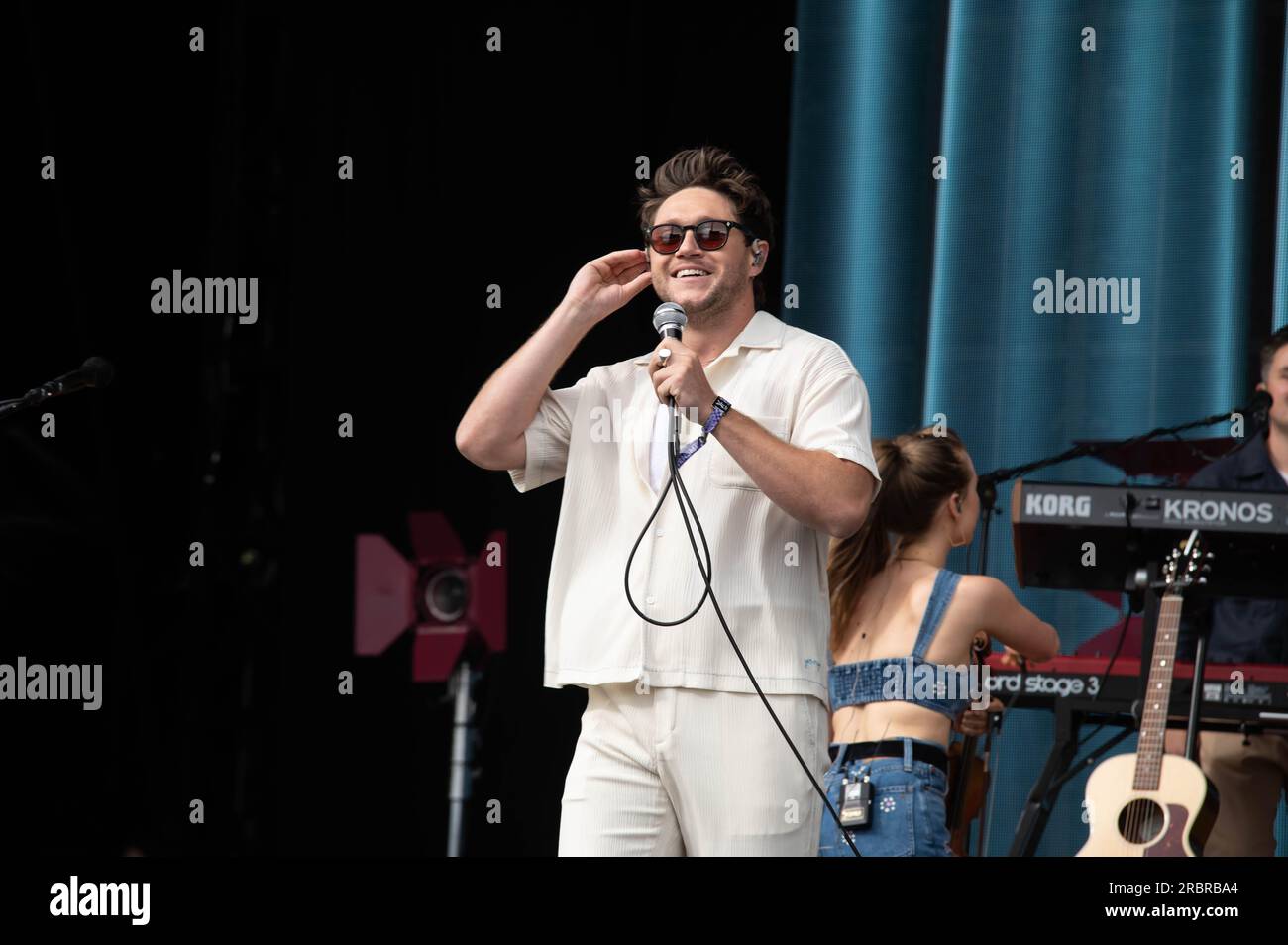 Niall Horan performing at TRNSMT 2023 Glasgow Green Glasgow Stock Photo ...