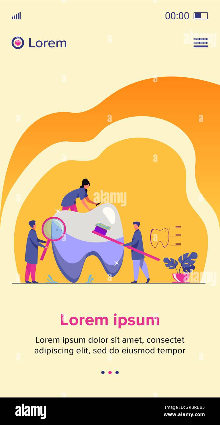 Team of dentists taking care of teeth Stock Vector Image & Art - Alamy