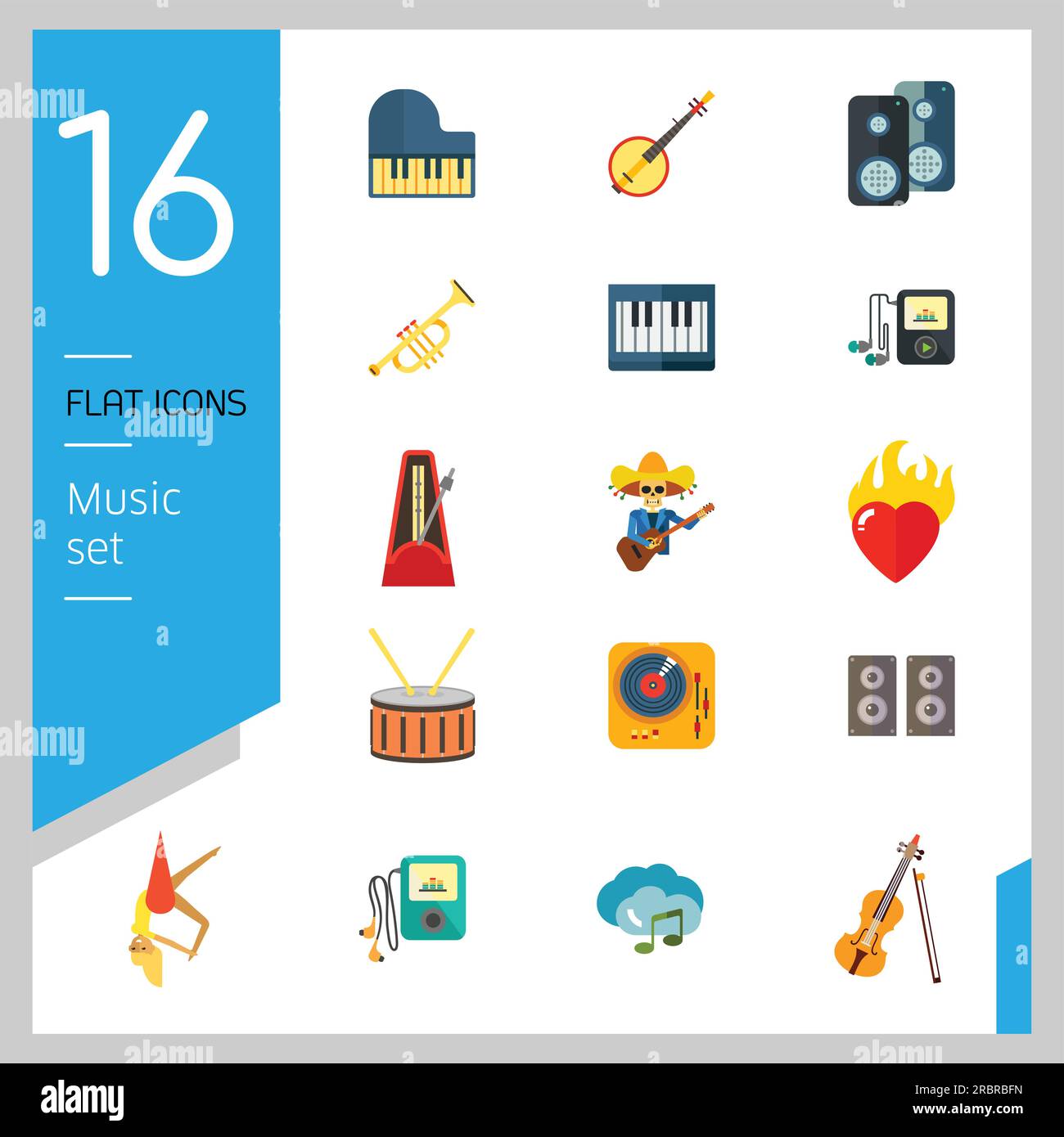 Music Icon Set Stock Vector Image & Art - Alamy