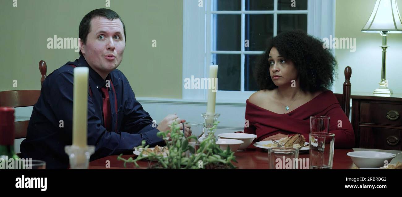 GO AWAY, from left: Brendan Lynch, Chanda Rawlings, 2023. © Slasher 15 ...