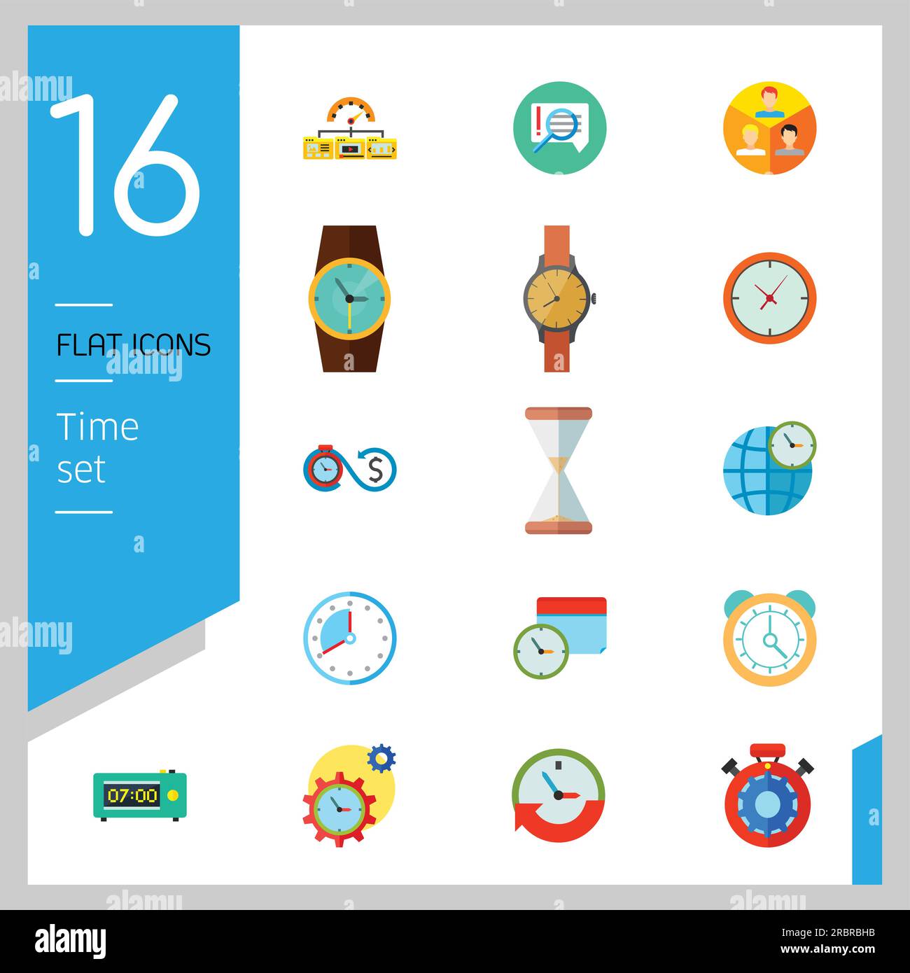 Time Icon Set Stock Vector Image & Art - Alamy