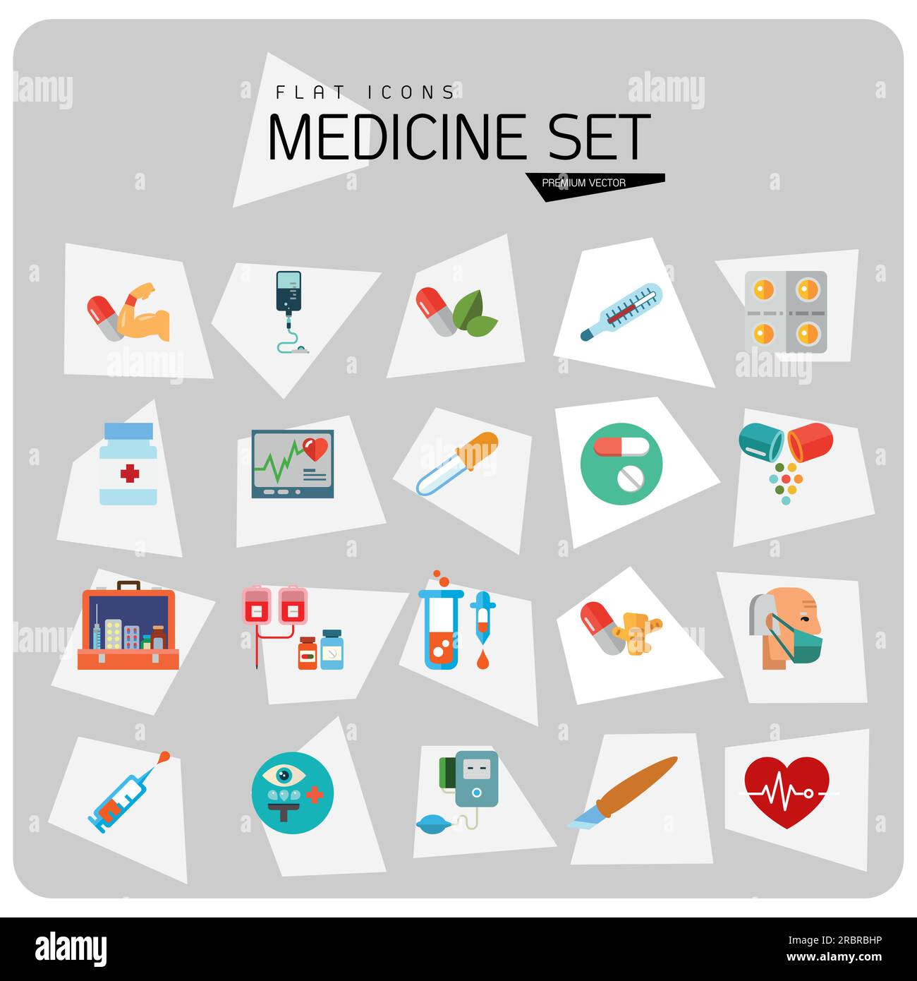 Medicine Icons Set Stock Vector Image & Art - Alamy