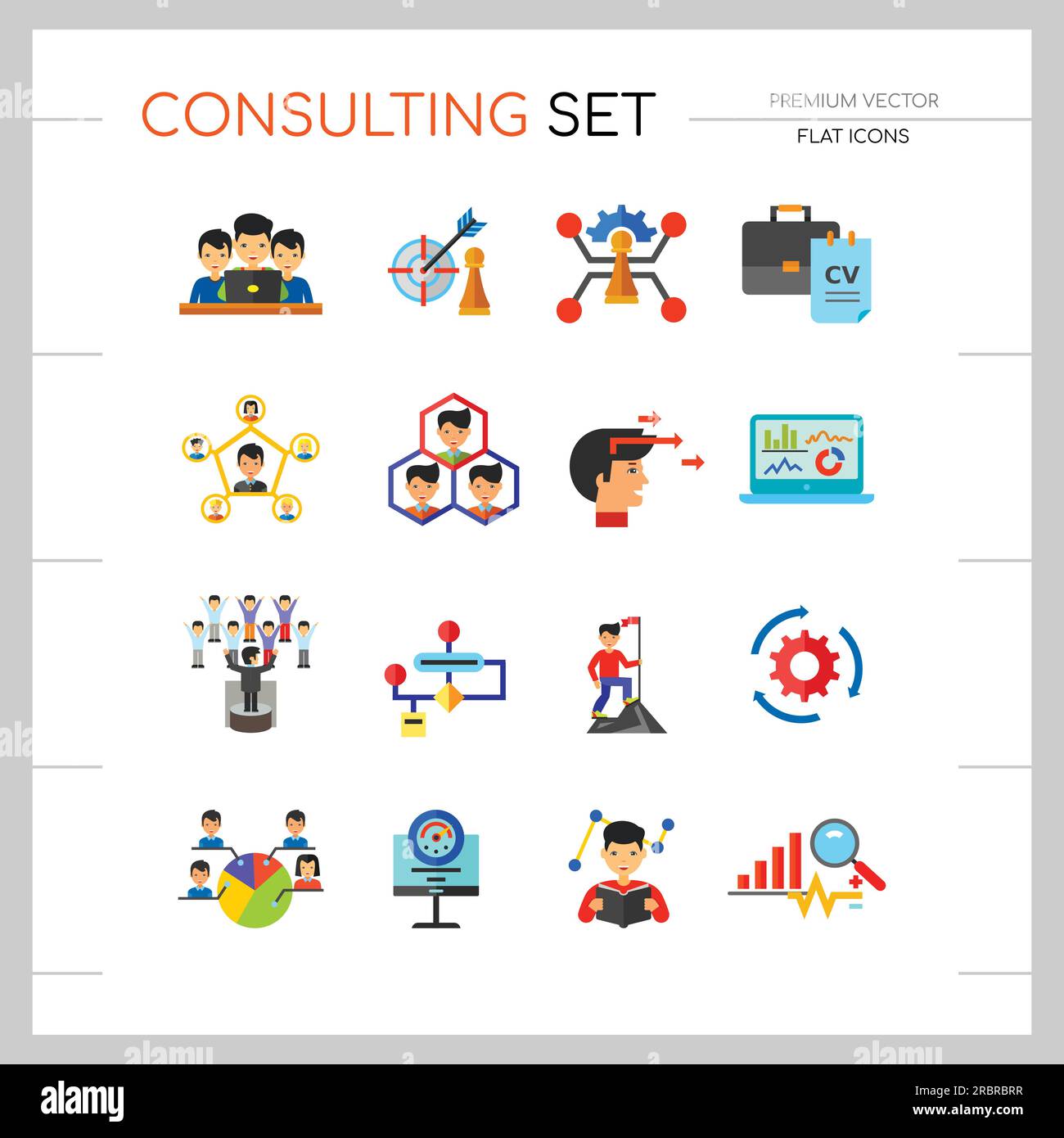 Consulting Icon Set Stock Vector Image & Art - Alamy