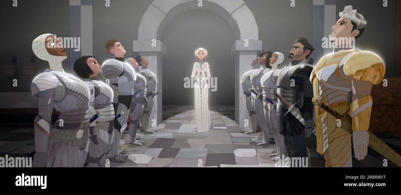 NIMONA, The Director (center, voice: Frances Conroy), Ballister ...