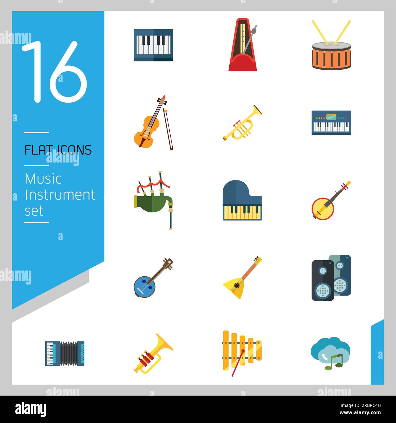 Music Instrument Icon Set Stock Vector Image & Art - Alamy
