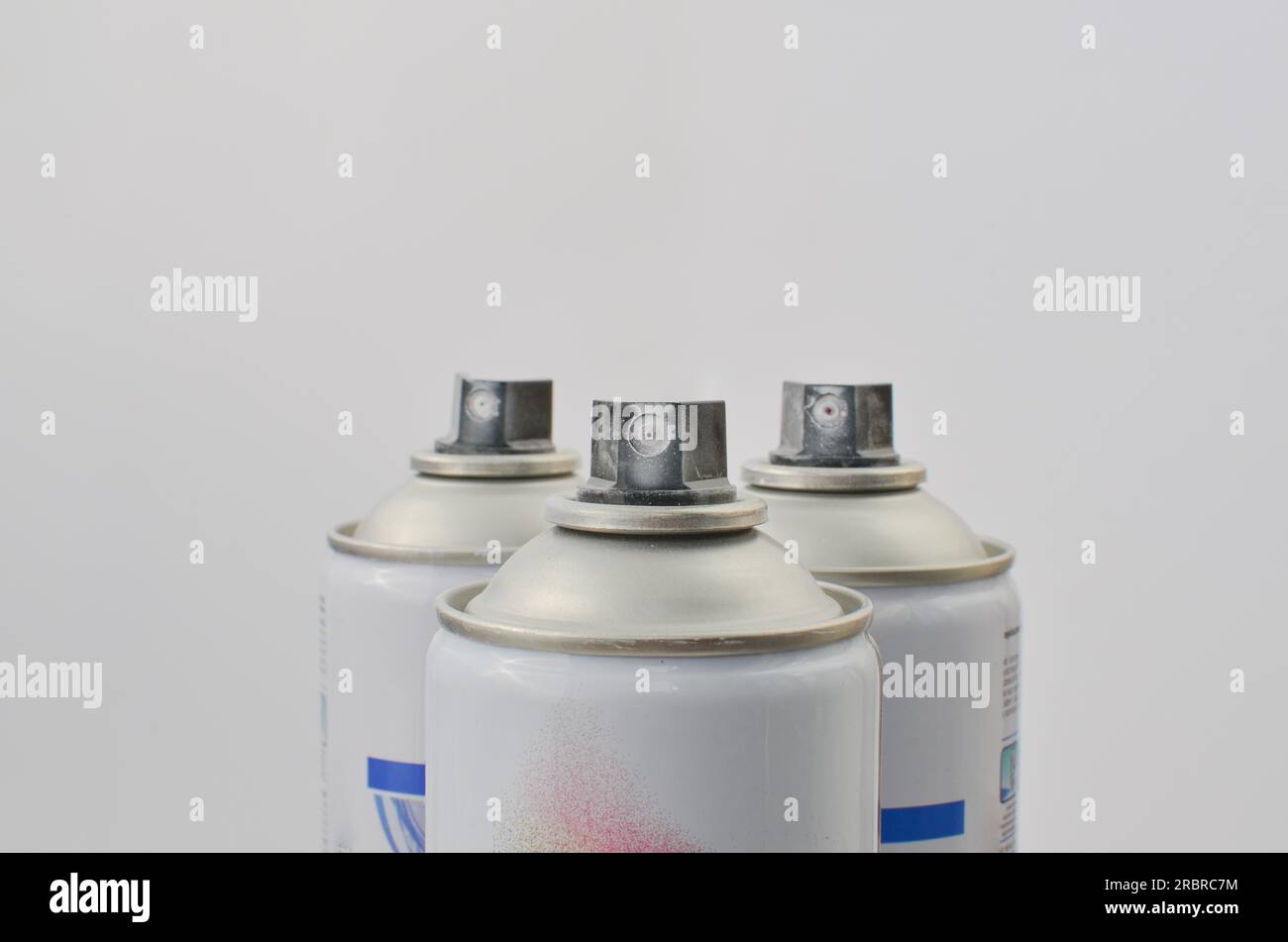 White spray cans with label hi-res stock photography and images - Alamy