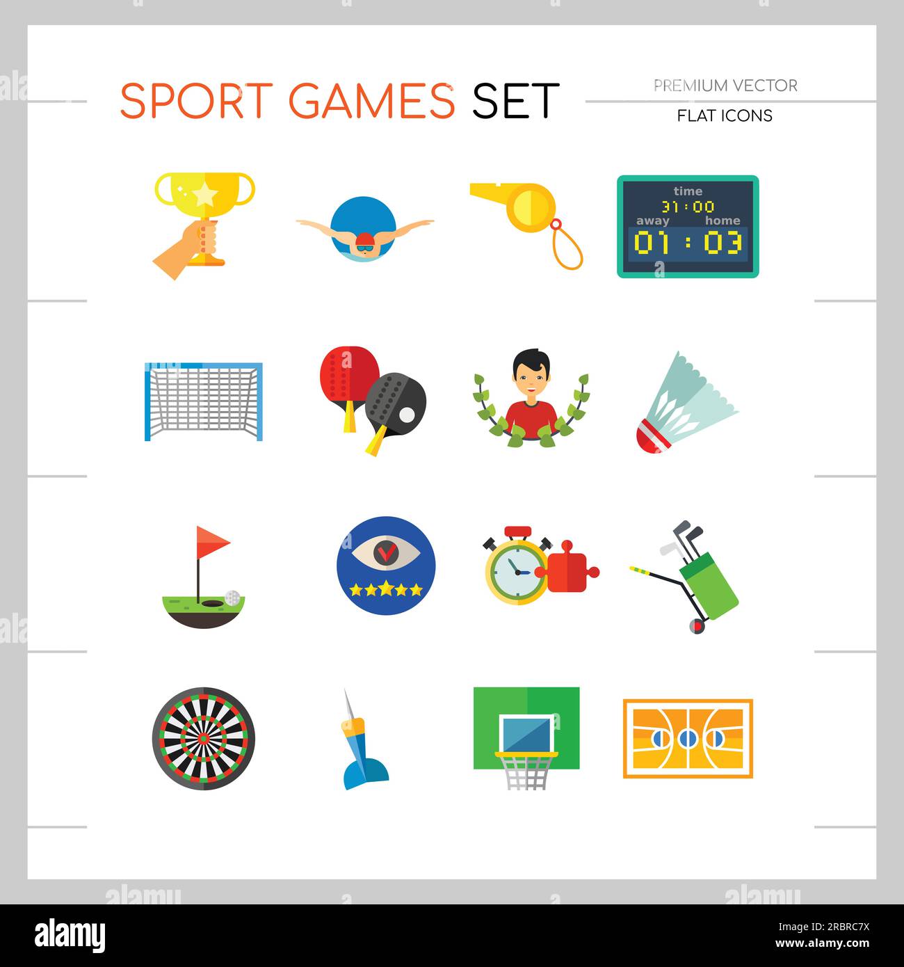 Sport Games Icon Set Stock Vector Image & Art - Alamy
