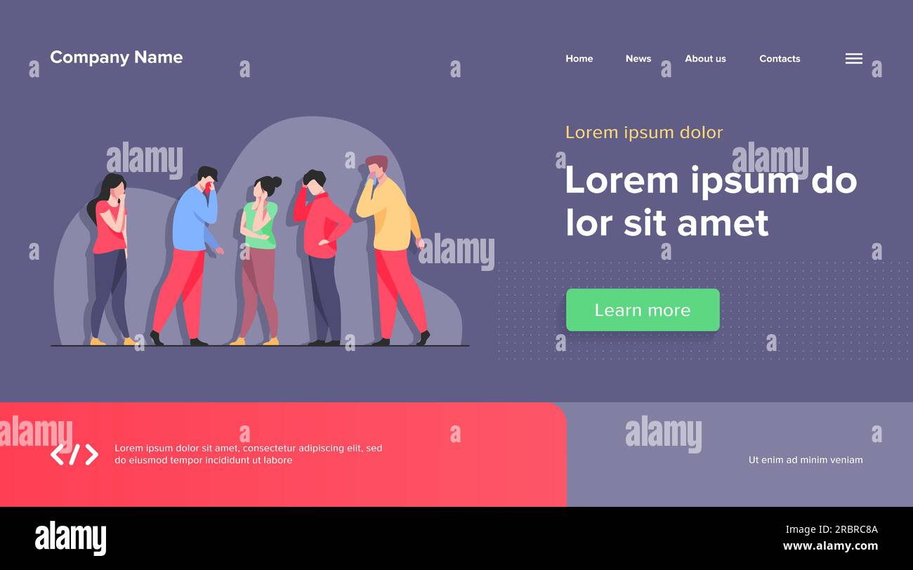 Group of sick people suffering from flu symptoms Stock Vector Image ...