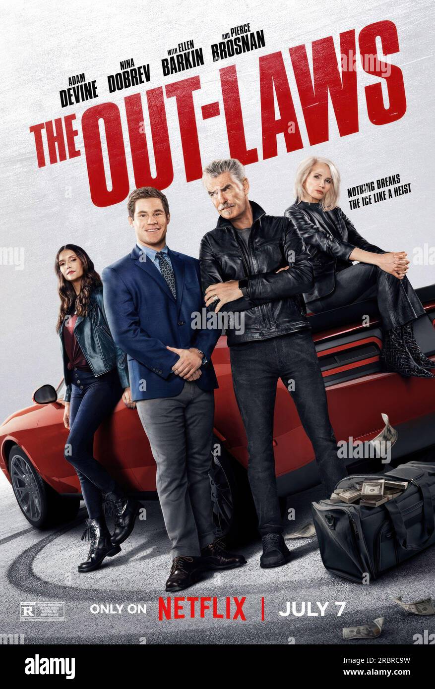 THE OUT-LAWS, US poster, from left: Nina Dobrev, Adam Devine, Pierce ...