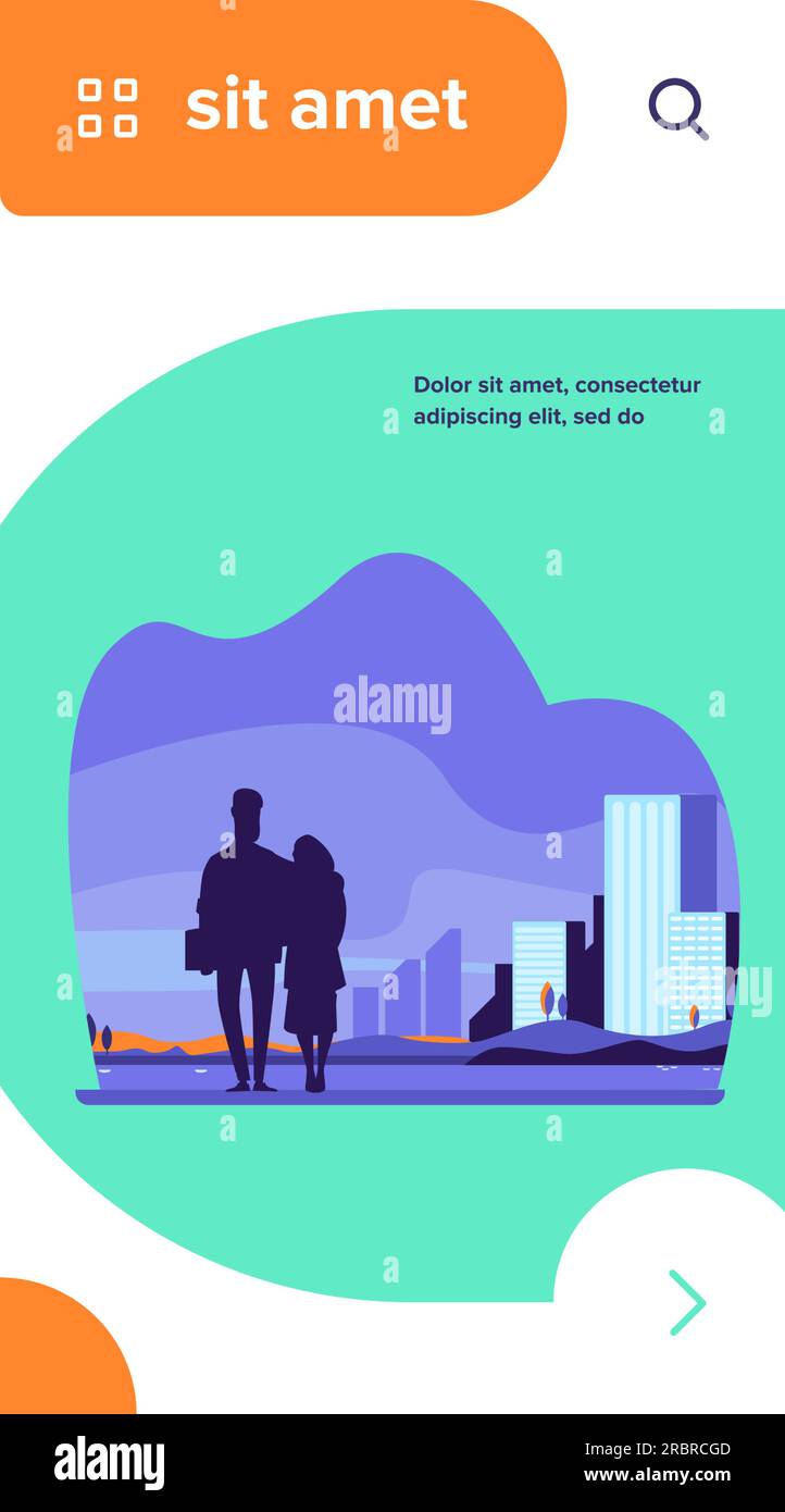 Young woman standing back on Stock Vector Images - Alamy