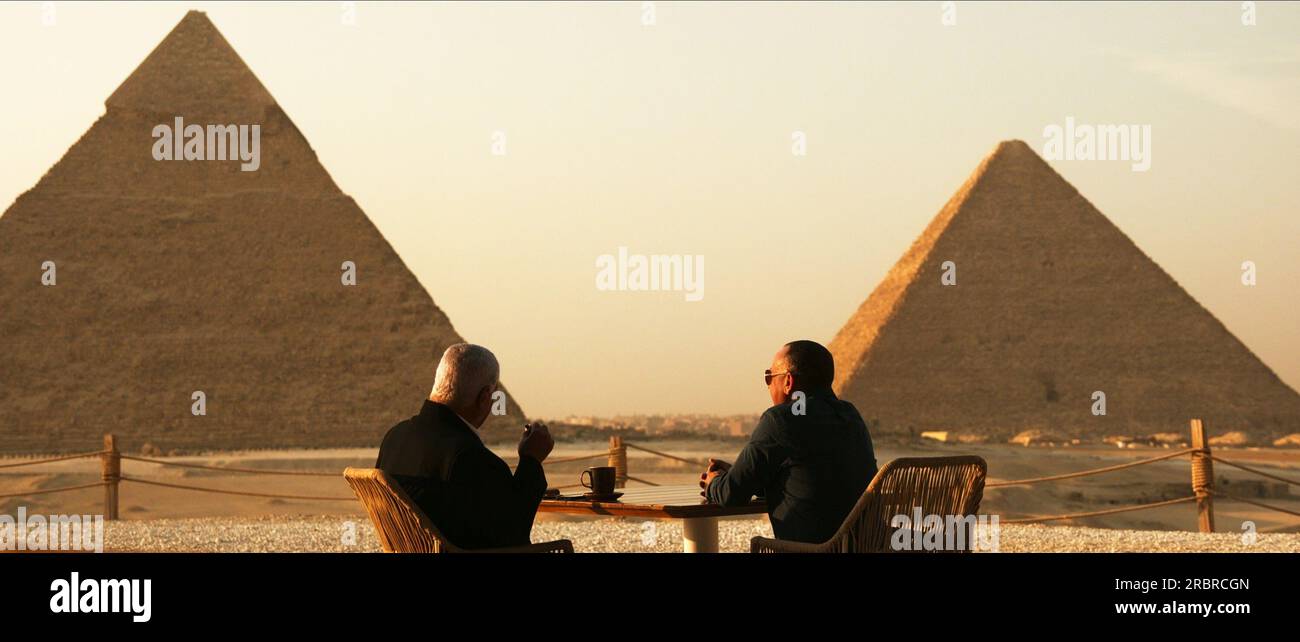 UNKNOWN: THE LOST PYRAMID, from left: Zahi Hawass, Dr. Mostafa Waziri ...