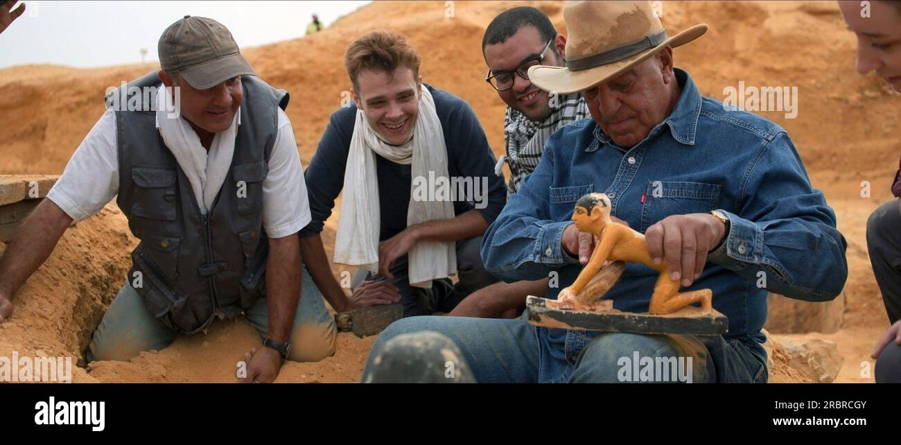 UNKNOWN: THE LOST PYRAMID, Zahi Hawass (right), 2023. © Netflix ...