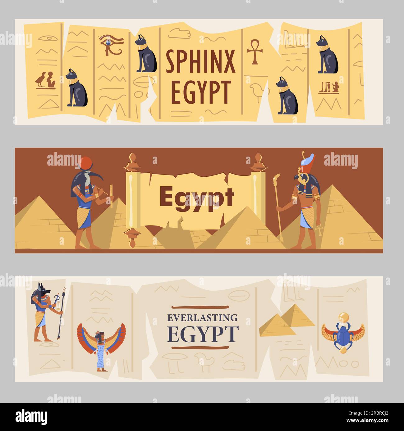 Egypt banners set Stock Vector Image & Art - Alamy