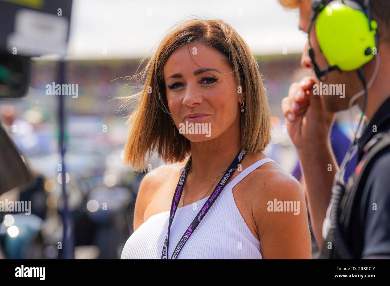 Sky Presenter Natalie Pinkham during the FORMULA 1 ARAMCO BRITISH GRAND ...