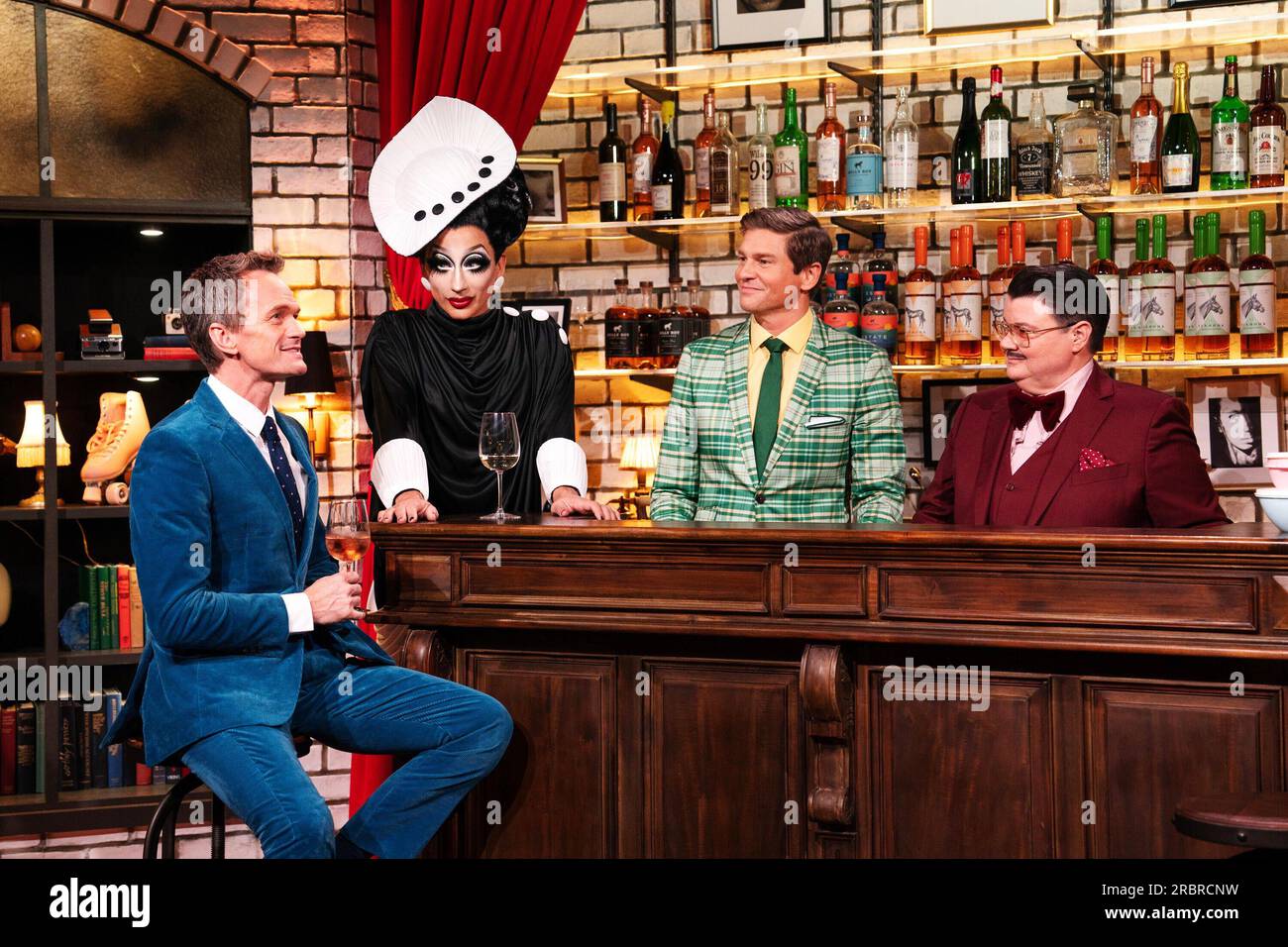DRAG ME TO DINNER, sitting from left: Neil Patrick Harris, Bianca Del ...