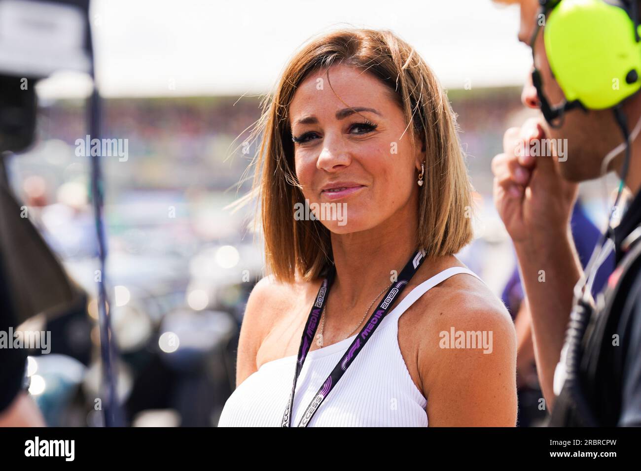 Sky Presenter Natalie Pinkham during the FORMULA 1 ARAMCO BRITISH GRAND ...