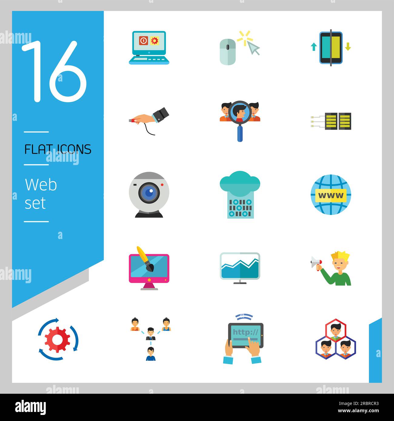 Web Icon Set Stock Vector Image & Art - Alamy