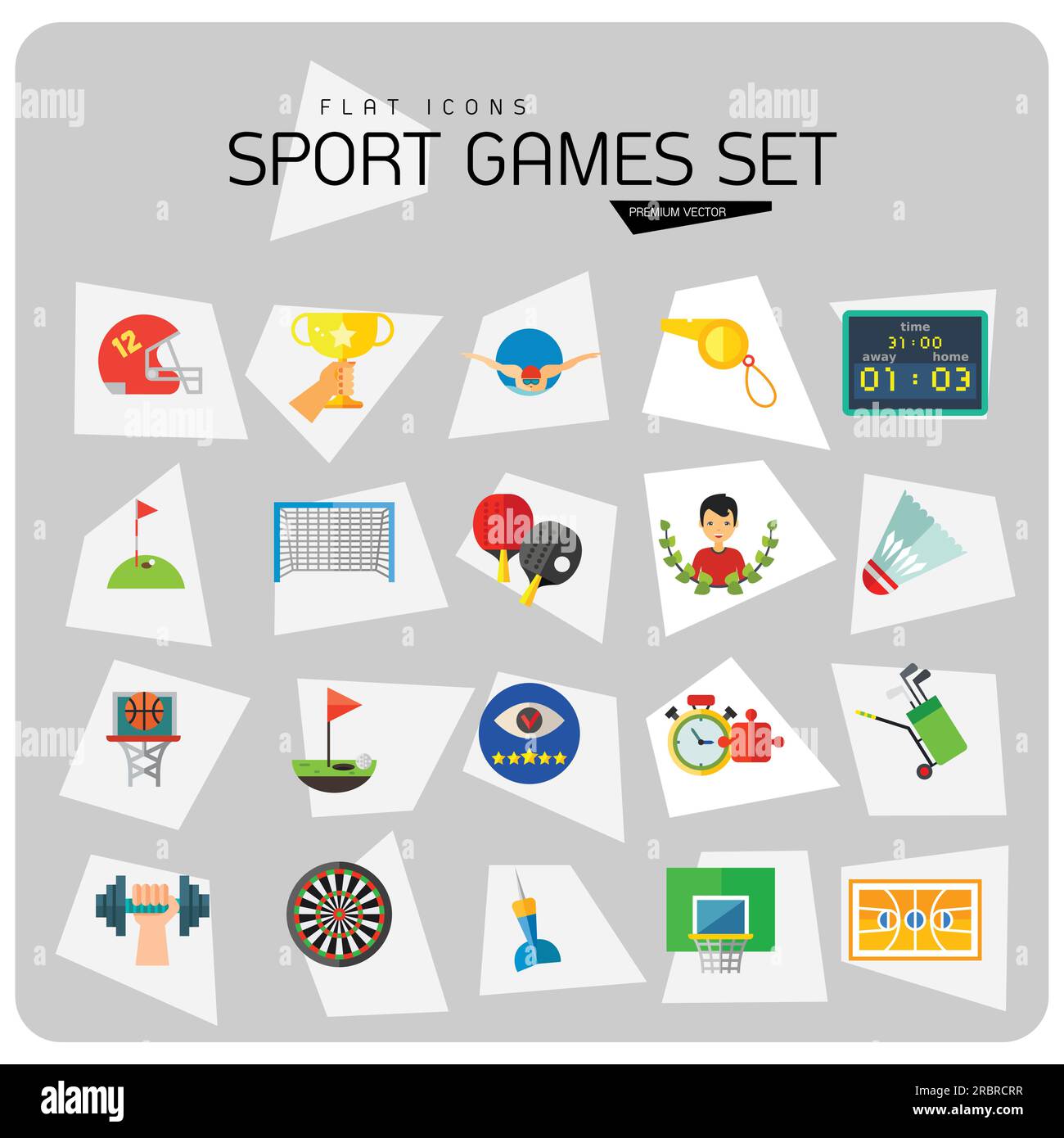 Sport Games Icon Set Stock Vector Image & Art - Alamy