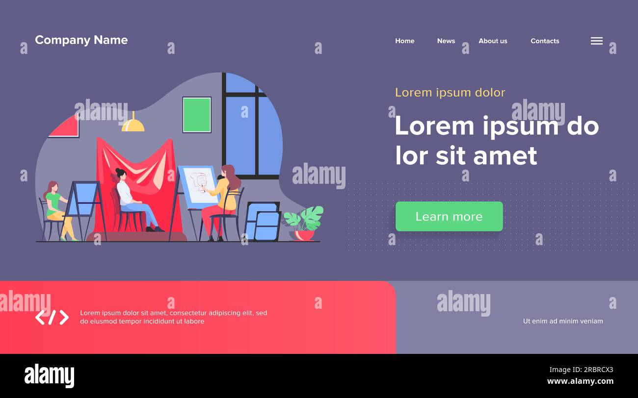 Model posing for art workshop Stock Vector Image & Art - Alamy