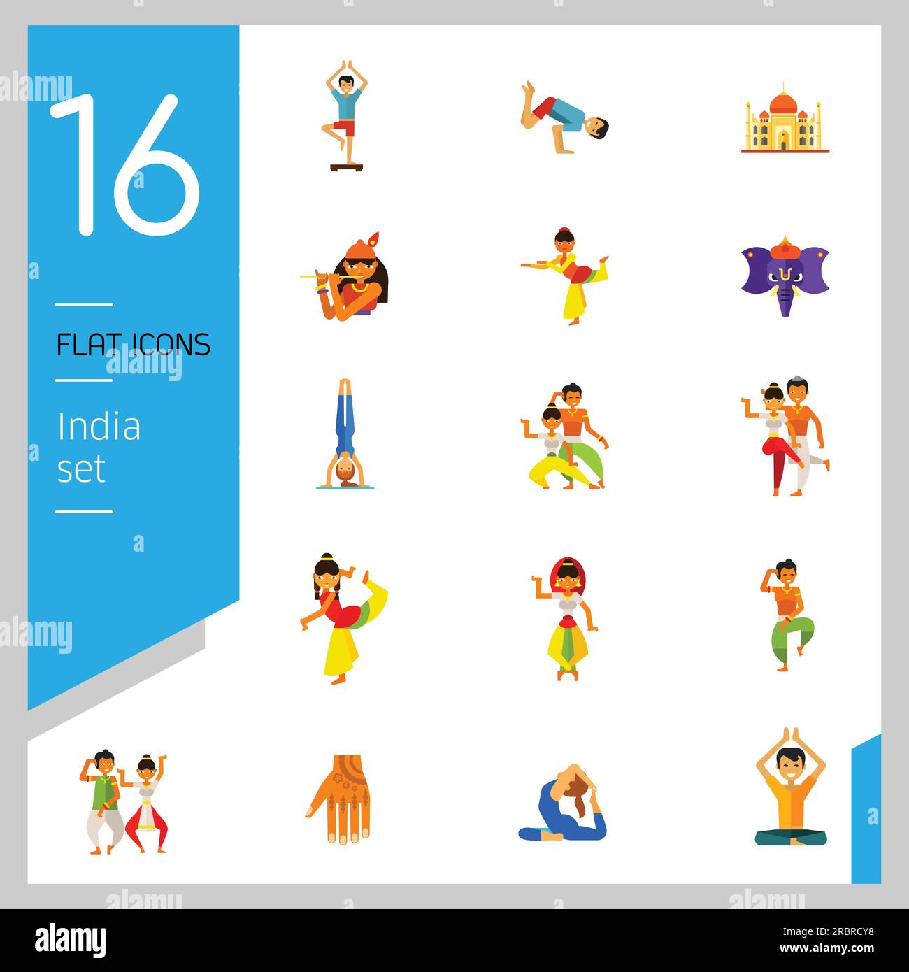 India Icon Set Stock Vector Image & Art - Alamy