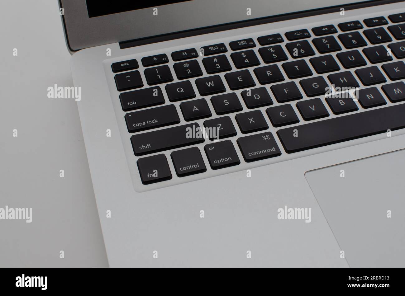 Amazing close-up of laptop keys and keyboard, capturing its elegance ...