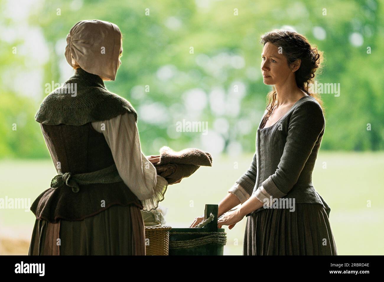 OUTLANDER, from left: Caitlin O'Ryan, Caitriona Balfe, 'Death Be Not ...