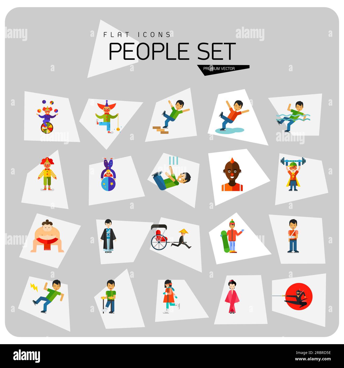 People Icons Set Stock Vector Image & Art - Alamy