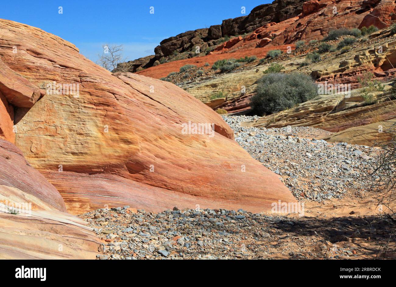 Colorful cliffs - Valley of Fire State Park, Nevada Stock Photo - Alamy