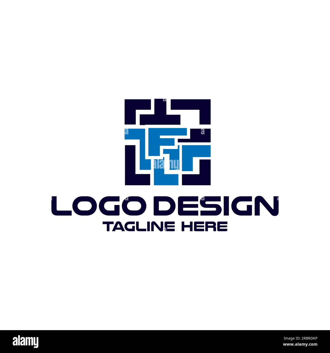 initial letter f abstract vertical line logo vector Stock Vector Image ...