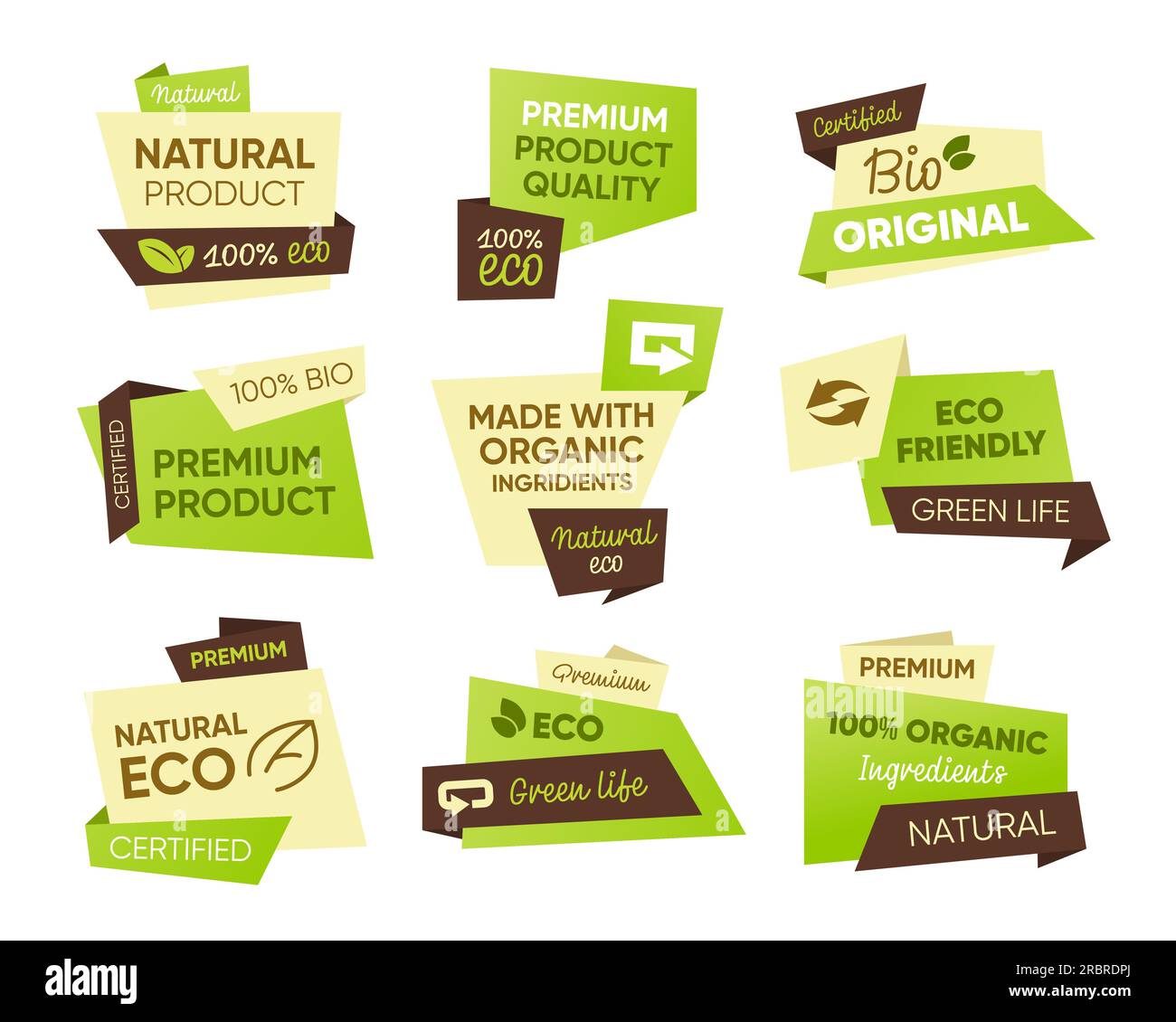 Fresh eco food tags set Stock Vector Image & Art - Alamy