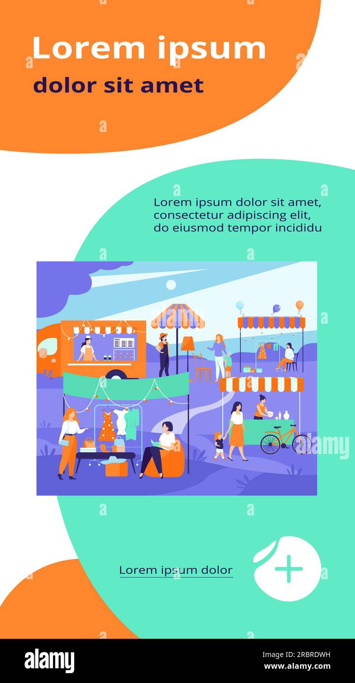 People selling goods Stock Vector Images - Alamy