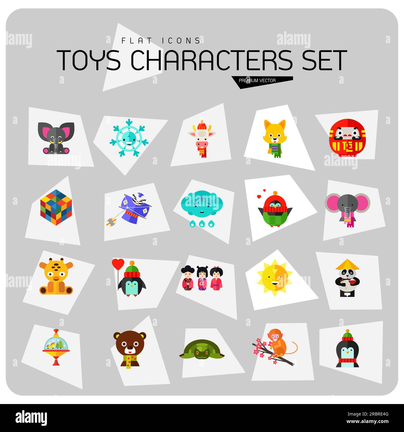 Toys icons set cartoon Cut Out Stock Images & Pictures - Alamy